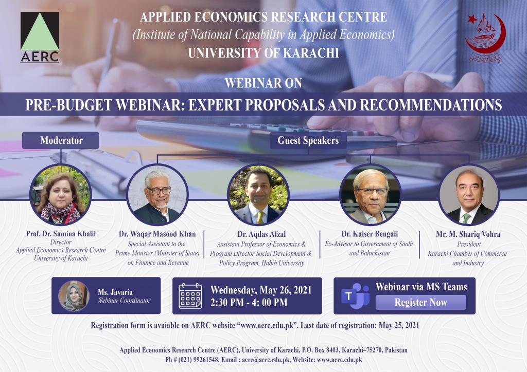 Pre-budget Webinar: Expert Proposals and Recommendations – Applied ...